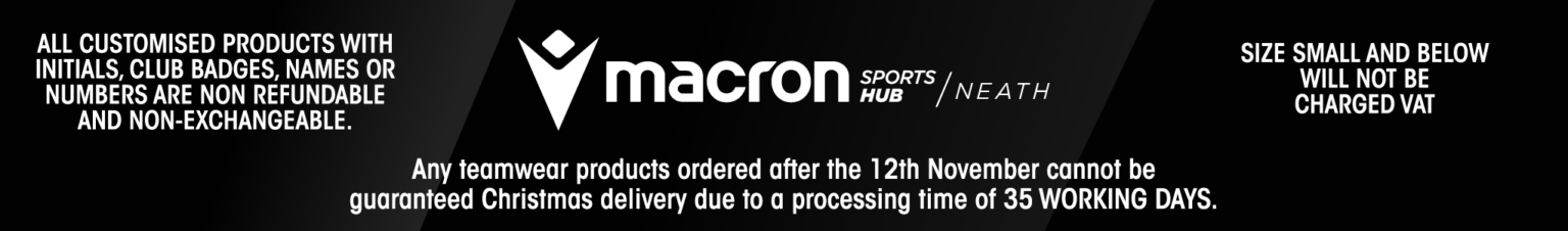 Macron Sports Hub Neath - Macron Sportswear and Sports Accessories