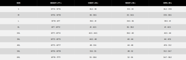 Sizing Guide | Macron Sports Hub Neath