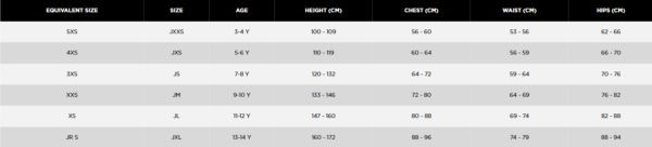 Sizing Guide | Macron Sports Hub Neath